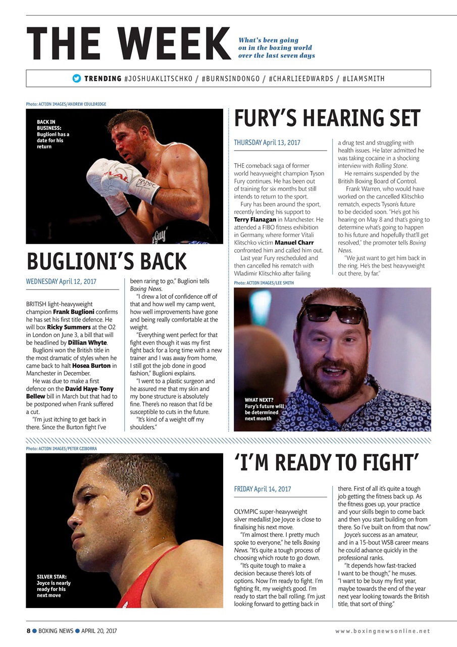 Boxing News Magazine - 18/04/2017 Subscriptions | Pocketmags
