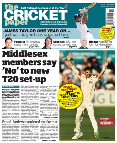 The Cricket Paper Magazine - 14th April 2017 Back Issue