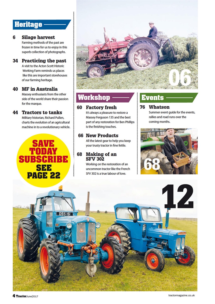 Tractor & Farming Heritage Magazine - June 2017 Back Issue