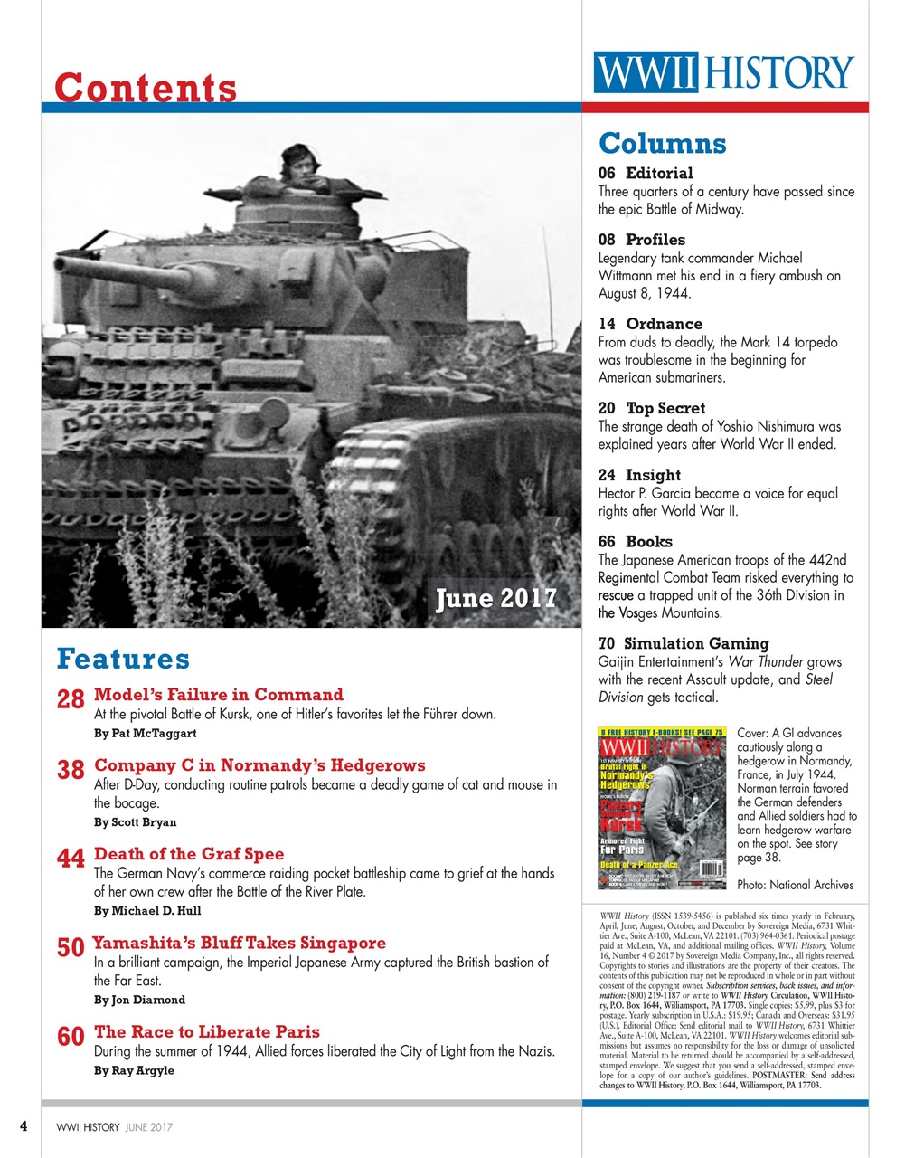WW2 History Magazine - June 2017 Back Issue