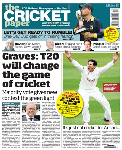 The Cricket Paper Magazine - 28th April 2017 Back Issue