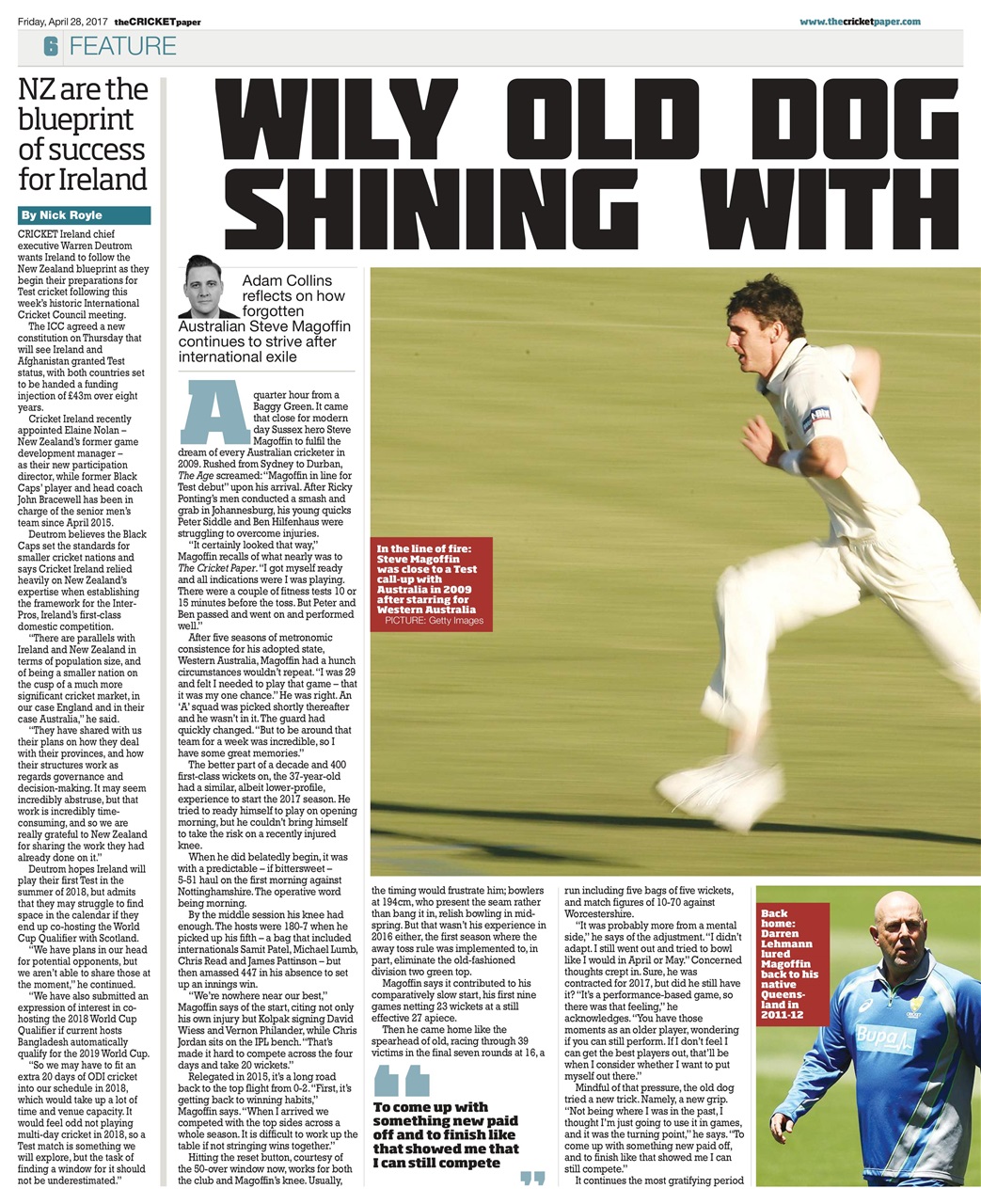 The Cricket Paper Magazine - 28th April 2017 Subscriptions | Pocketmags