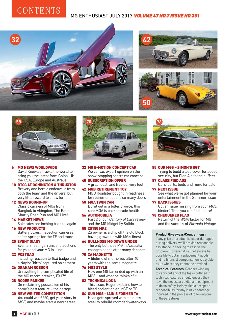 MG Enthusiast Magazine - Vol. 47 No. 7 MG bombshell Back Issue