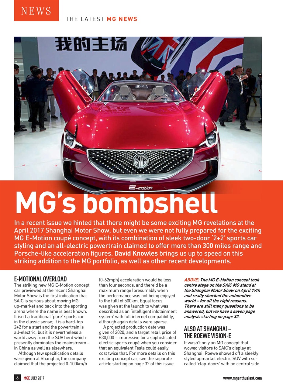MG Enthusiast Magazine - Vol. 47 No. 7 MG bombshell Back Issue