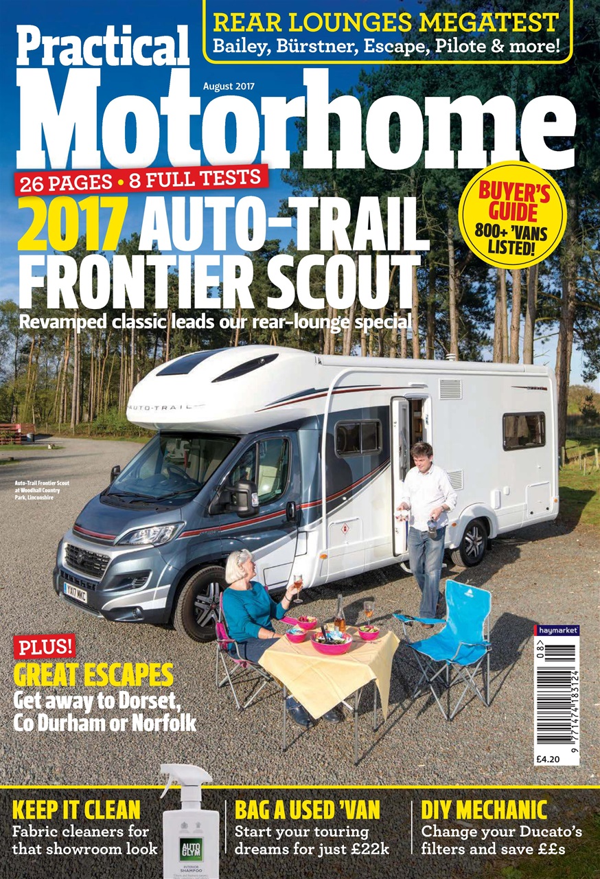 Practical Motorhome Magazine - August 2017 Back Issue