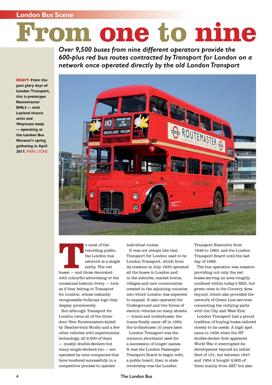 Buses Magazine - London Bus Vol 4 Special Issue