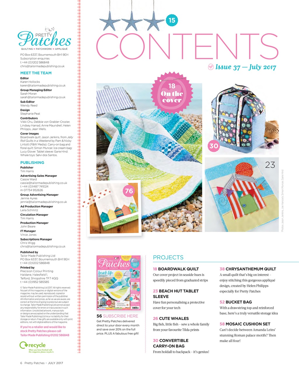 Pretty Patches Magazine - Issue 37 Back Issue