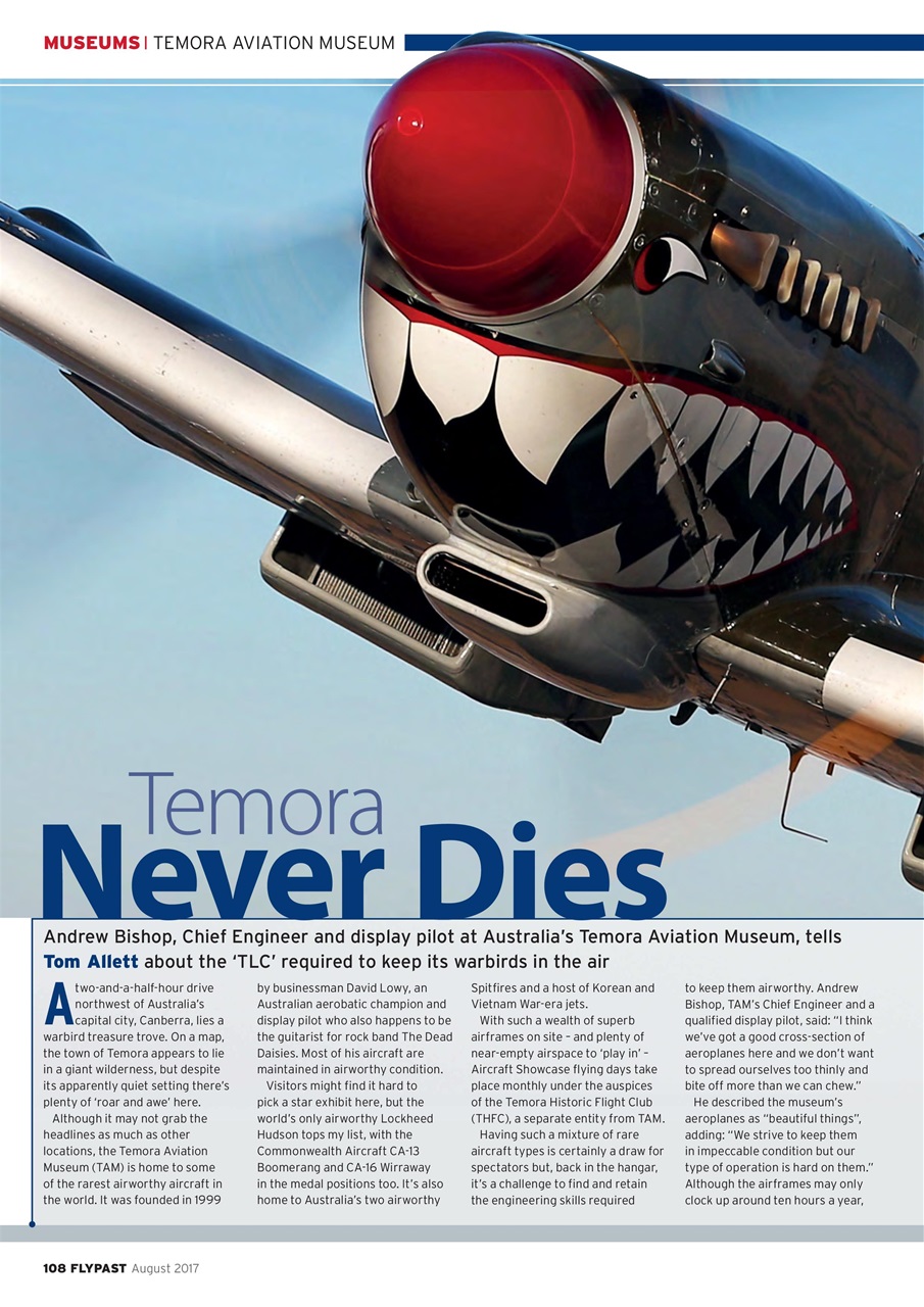 FlyPast Magazine - August 2017 Zurück Ausgabe
