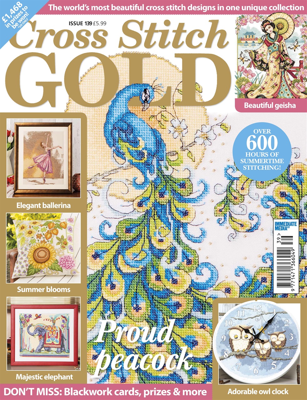 Cross Stitch Gold Magazine - June 2017 Back Issue