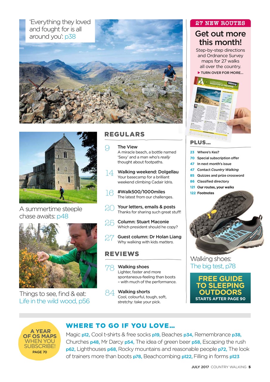Country Walking Magazine - July 2017 Subscriptions | Pocketmags