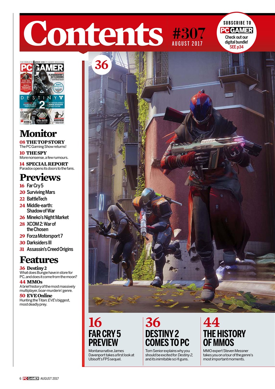 PC Gamer (UK Edition) Magazine - August 2017 Back Issue
