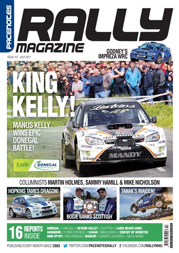 Pacenotes Rally magazine - Issue 157 - July 2017 Back Issue