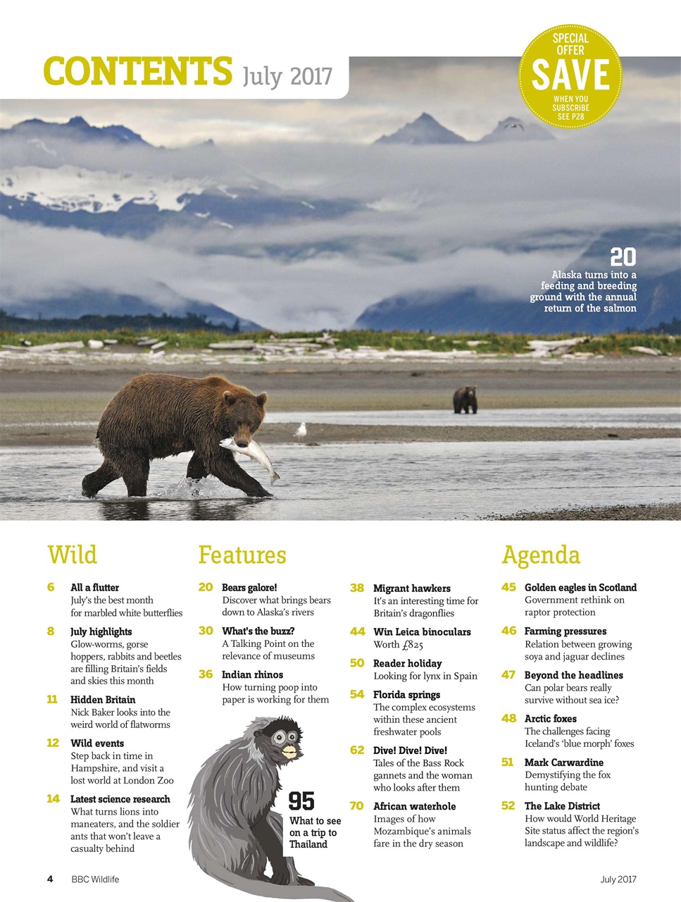 BBC Wildlife Magazine - July 2017 Subscriptions | Pocketmags