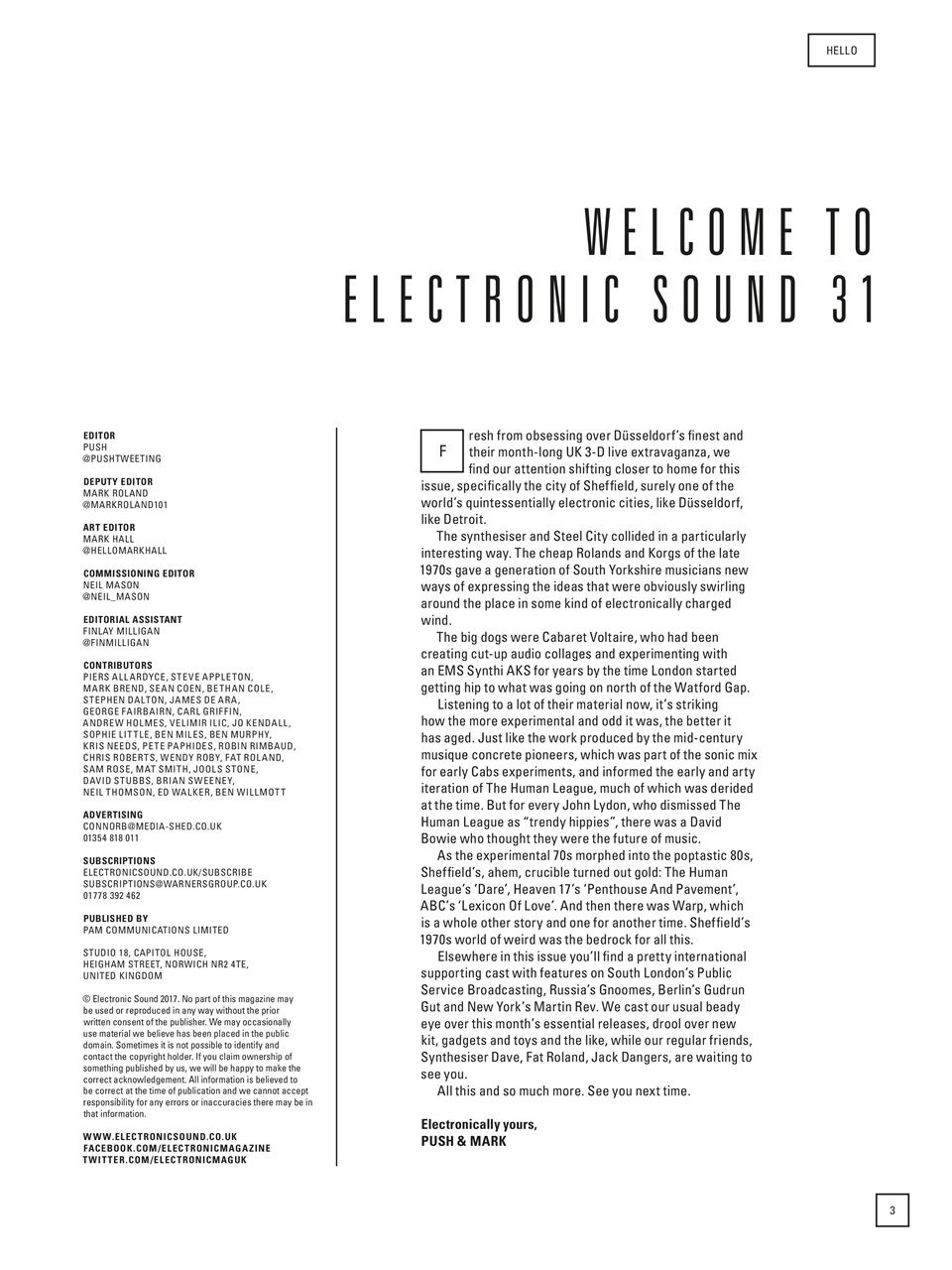 Electronic Sound Magazine - Issue 31 Back Issue
