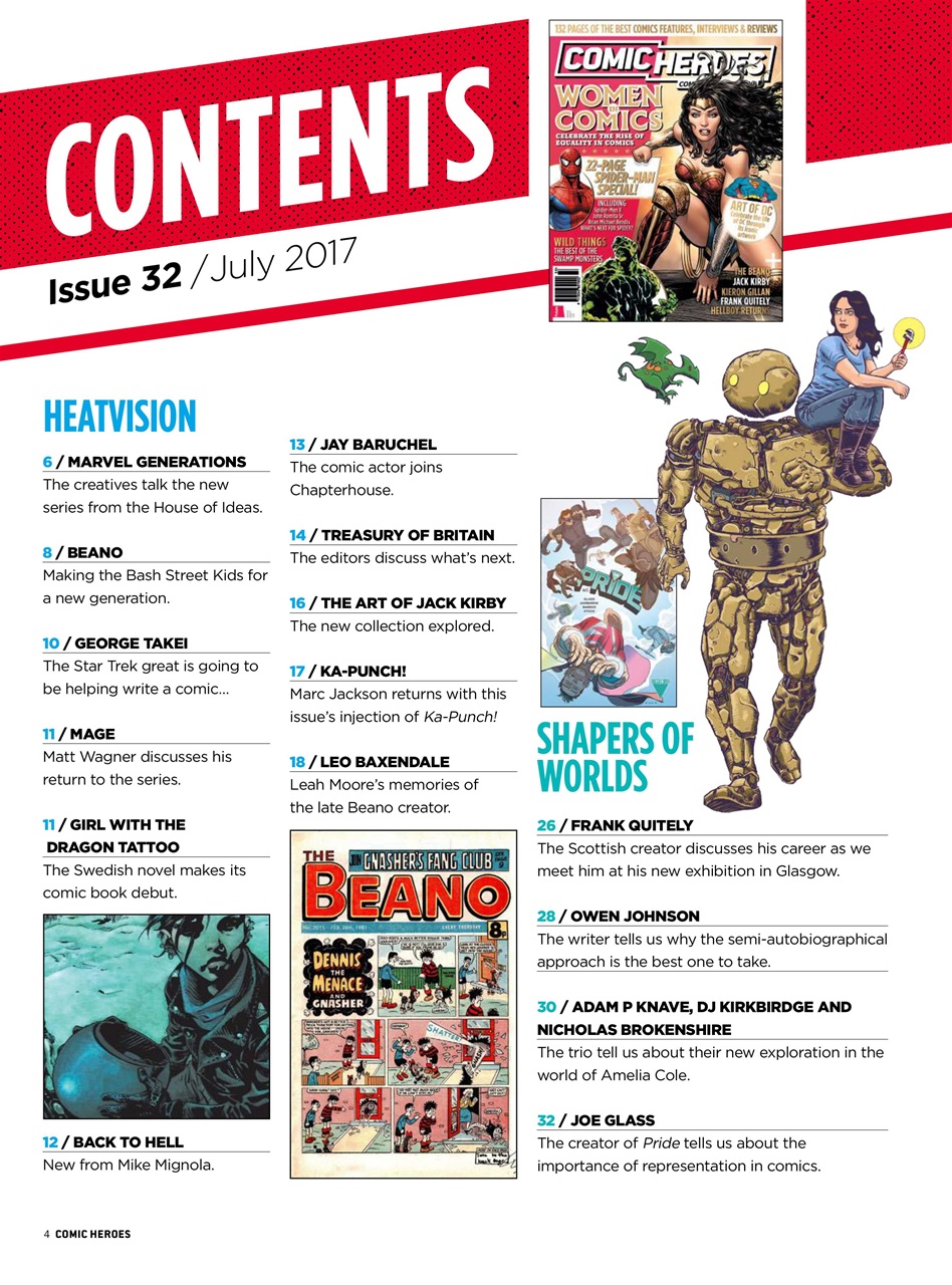 Comic Heroes Magazine Subscriptions and Issue 32 Issue