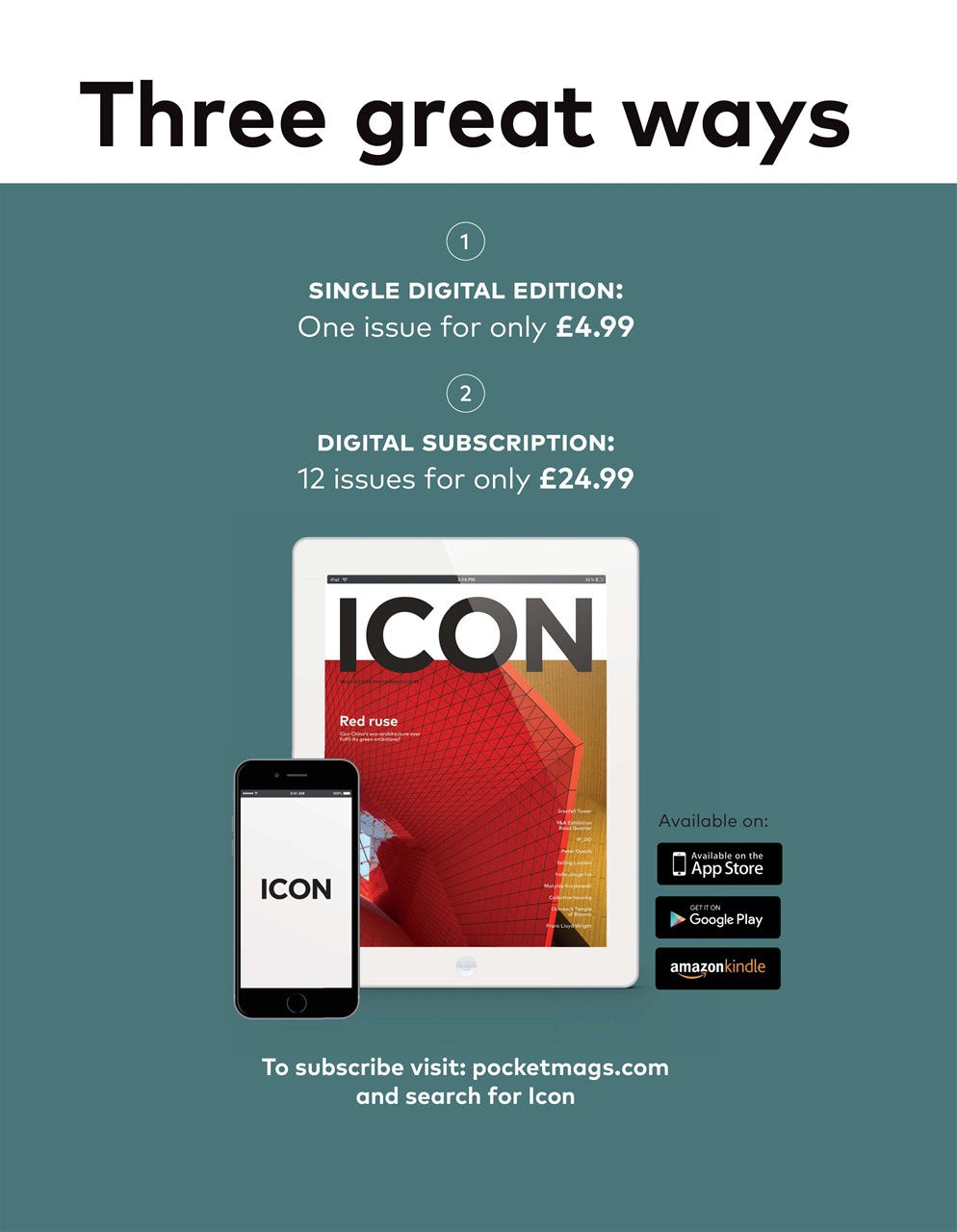 Icon Magazine - September 2017 Subscriptions | Pocketmags