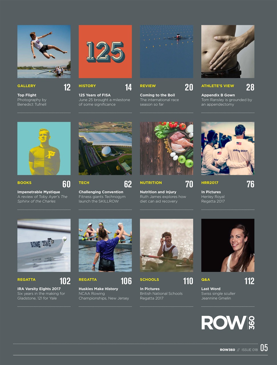 Row360 Magazine - Issue 018 - Jun | Jul 2017 Back Issue