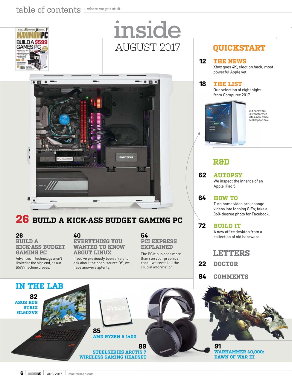 Maximum PC Magazine - August 2017 Back Issue