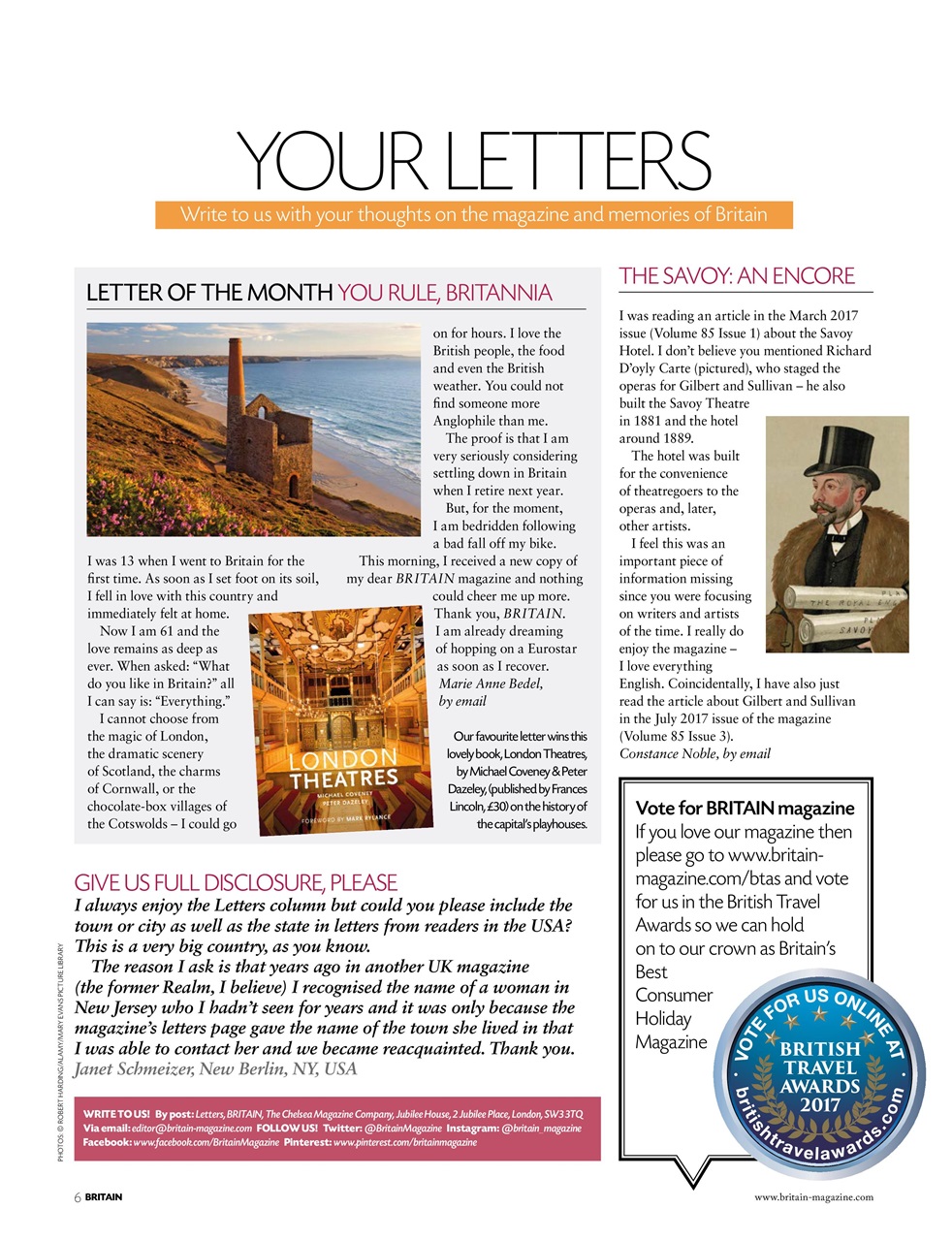 Britain Magazine - September/October 2017 Subscriptions | Pocketmags