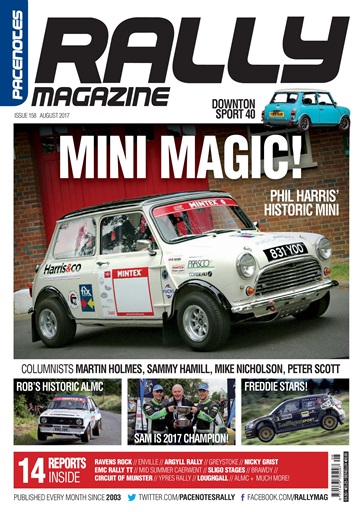 Pacenotes Rally magazine - Issue 158 - August 2017 Back Issue