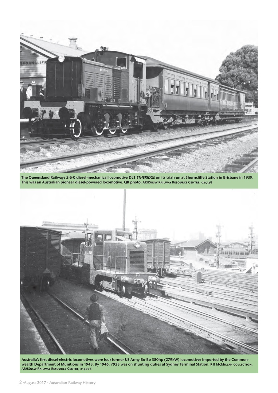 Australian Railway History Magazine - August 2017 Subscriptions ...