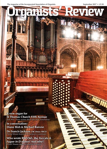 Organists' Review Magazine - September 2017 Back Issue