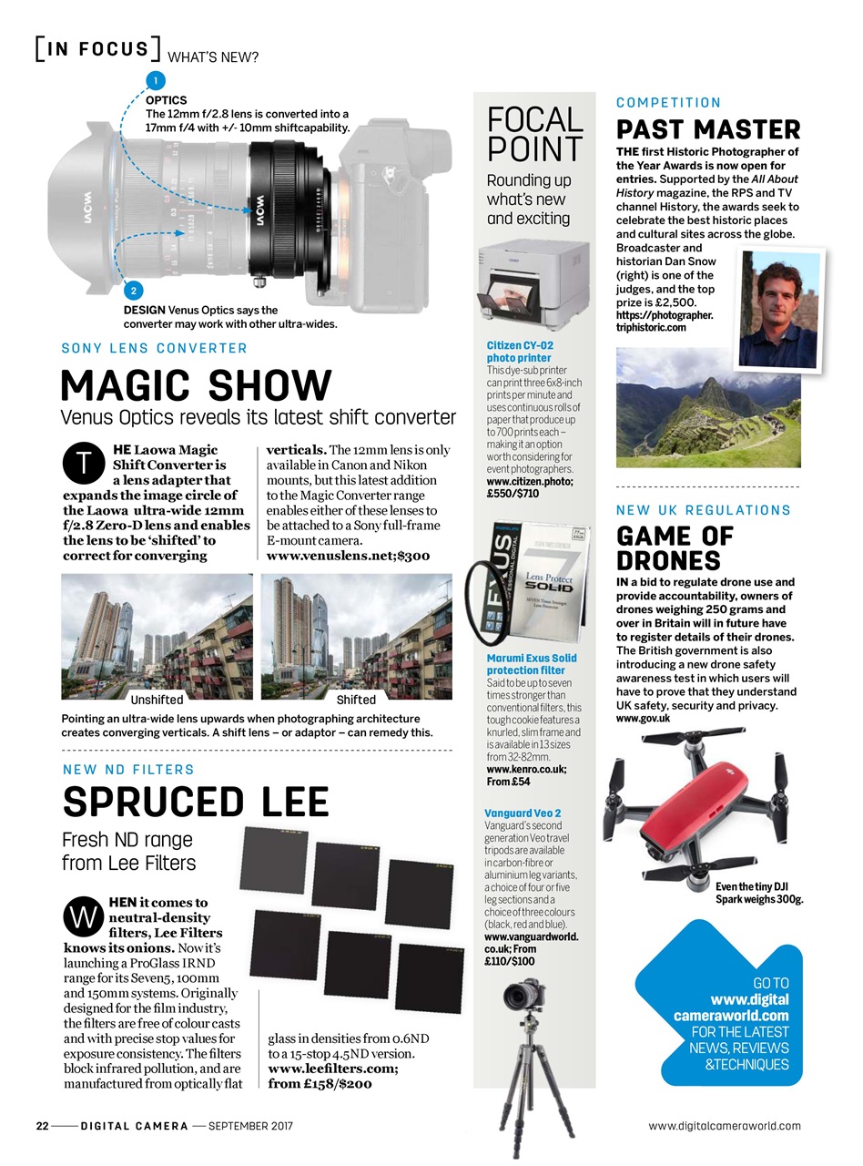 Digital Camera World Magazine - September 2017 Subscriptions | Pocketmags