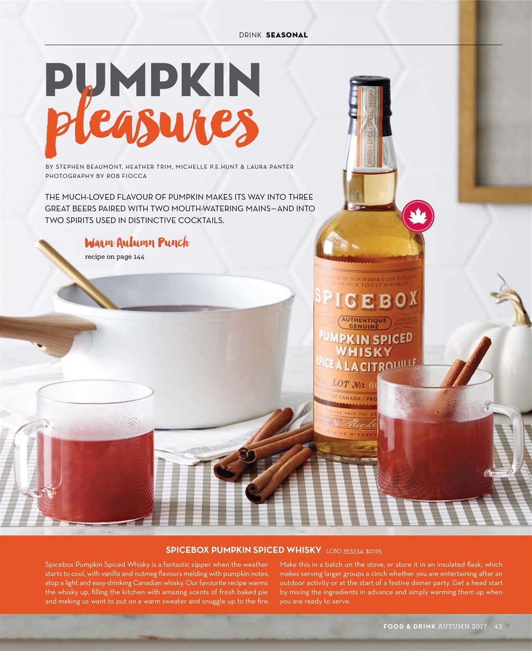 LCBO Food & Drink Magazine - Autumn 2017 Back Issue