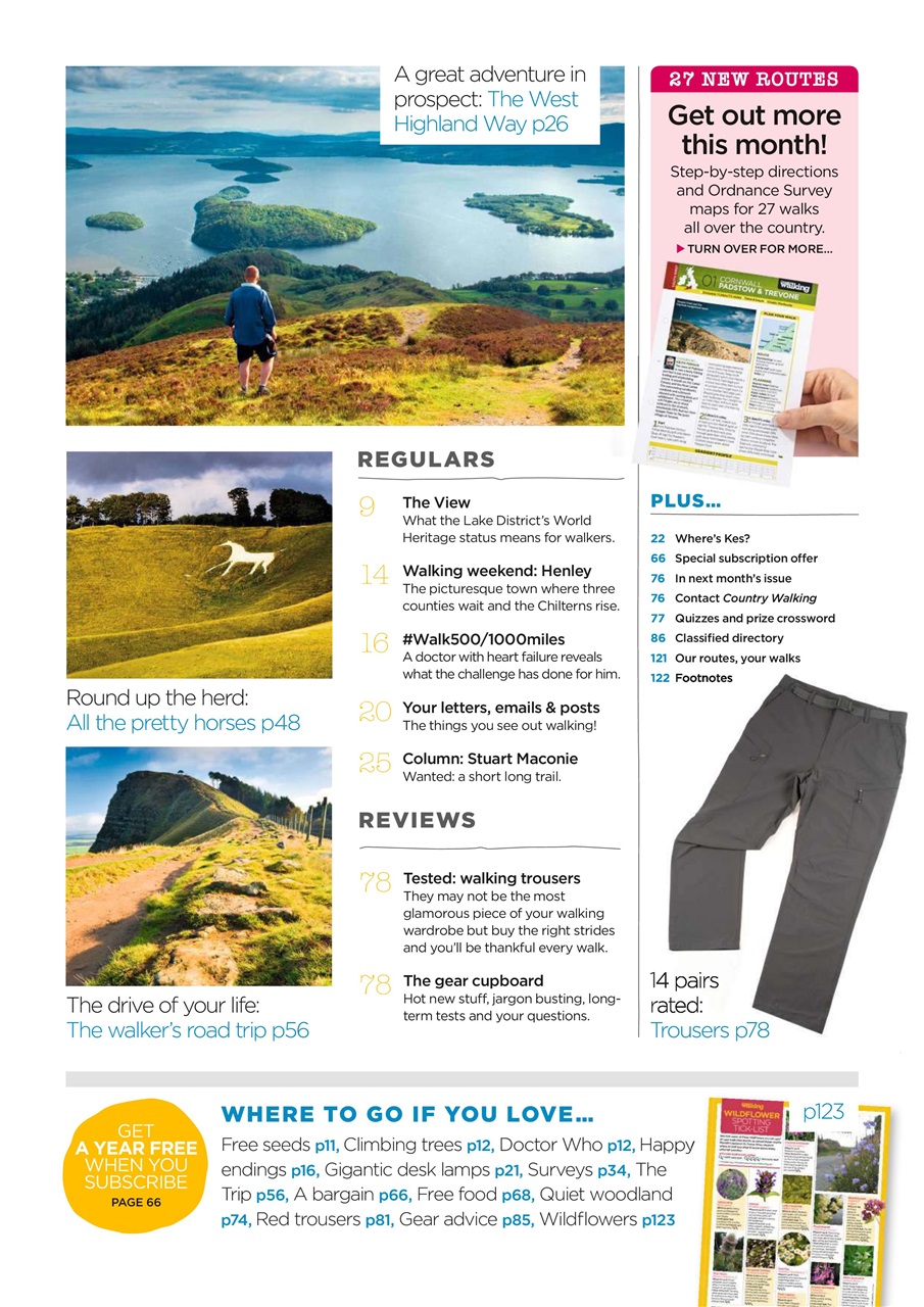 Country Walking Magazine - September 2017 Subscriptions | Pocketmags