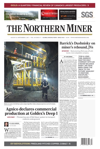 The Northern Miner Magazine - Vol. 103 No. 17 Back Issue