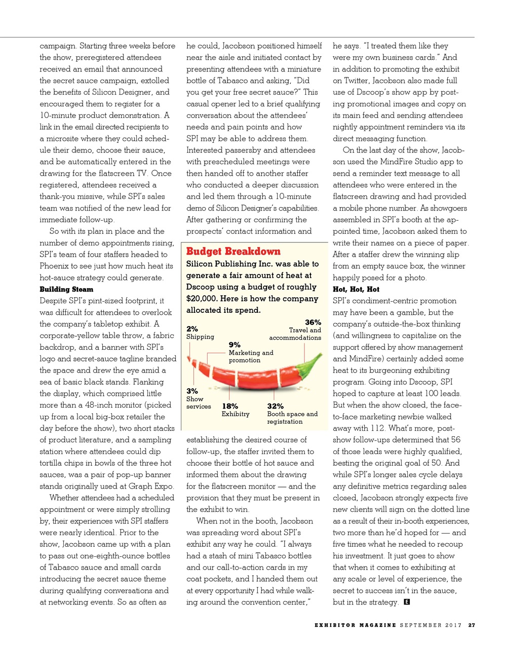 EXHIBITOR Magazine - EXHIBITOR September 2017 Back Issue