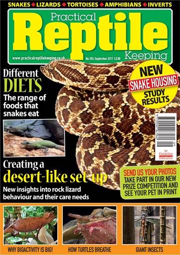 Practical Reptile Keeping Magazine - September 2017 Back Issue