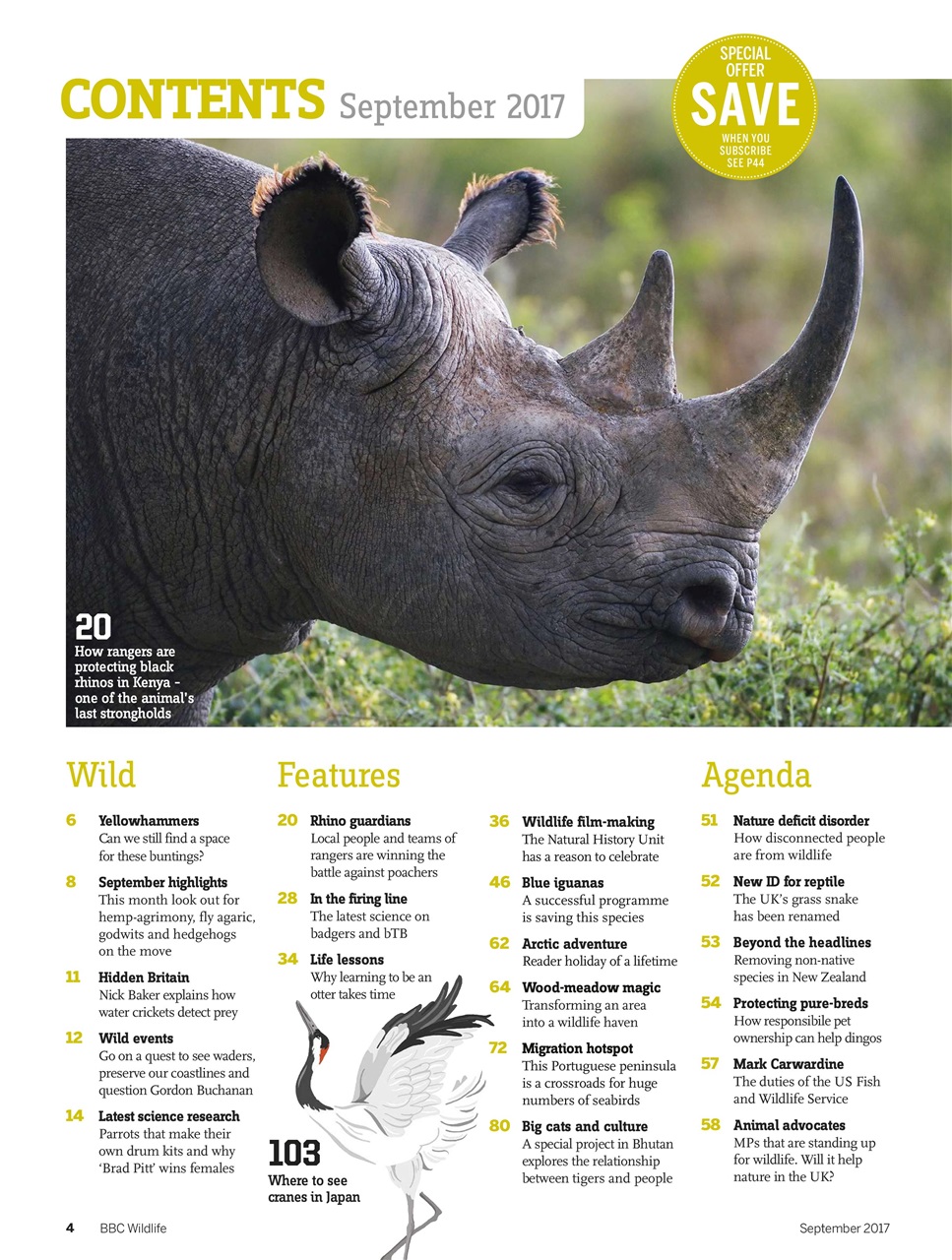 BBC Wildlife Magazine - September 2017 Back Issue