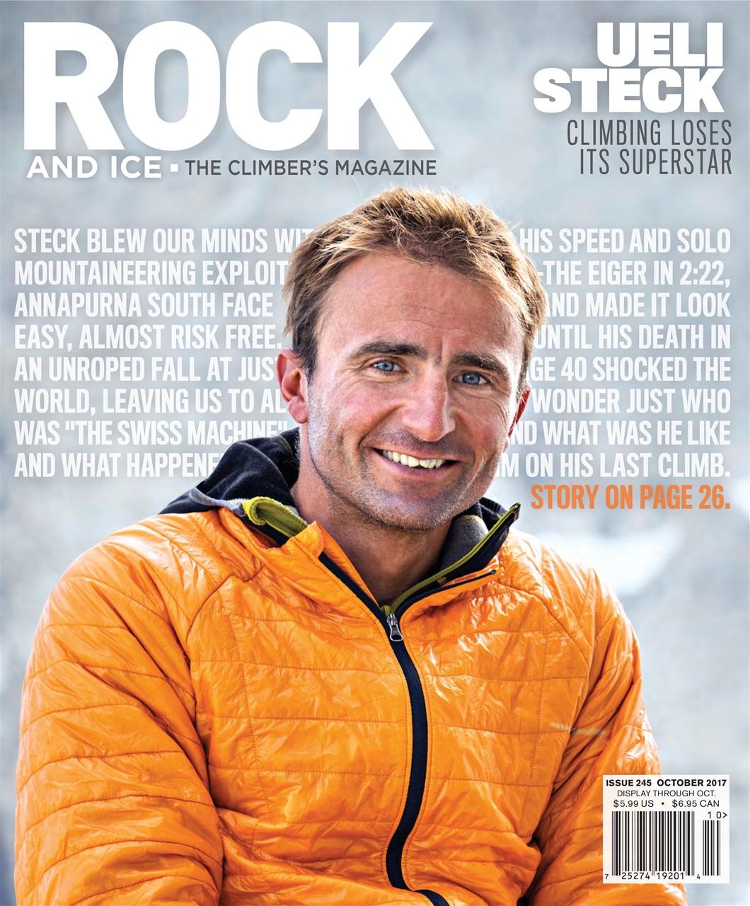 Rock and Ice Magazine - October 2017, #245 Back Issue