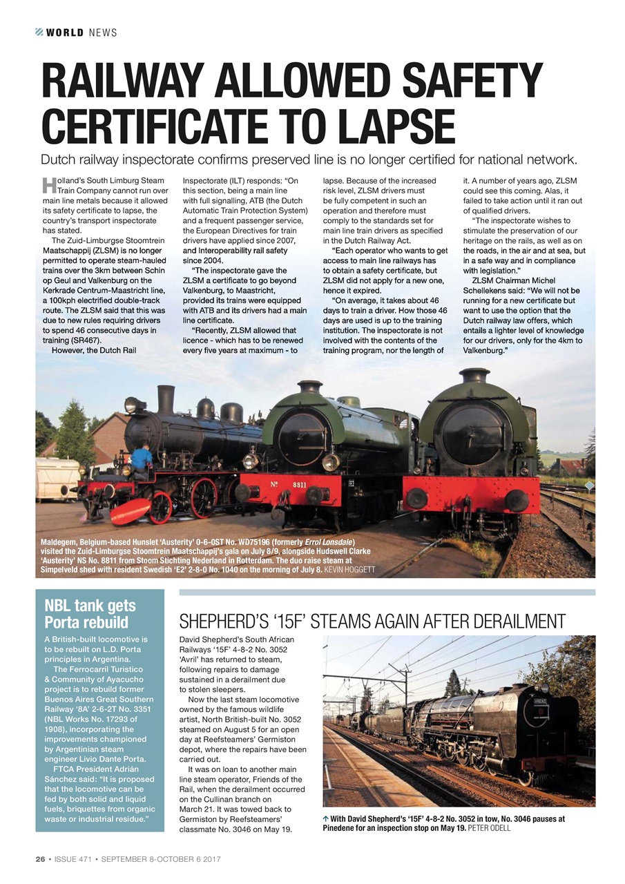 Steam Railway Magazine Issue 471 Back Issue