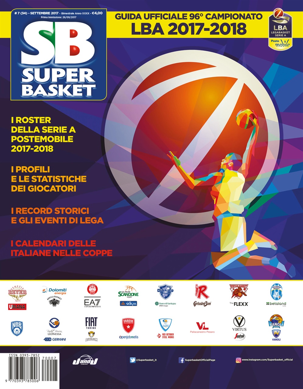 Superbasket Magazine - Settembre 2017 Zurück Ausgabe