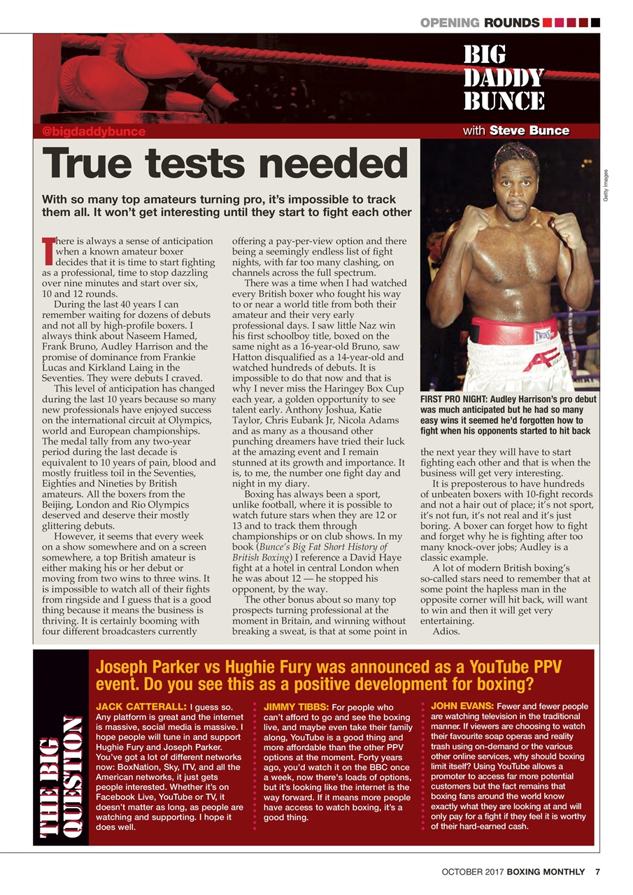 Boxing Monthly Magazine - October 2017 Subscriptions | Pocketmags