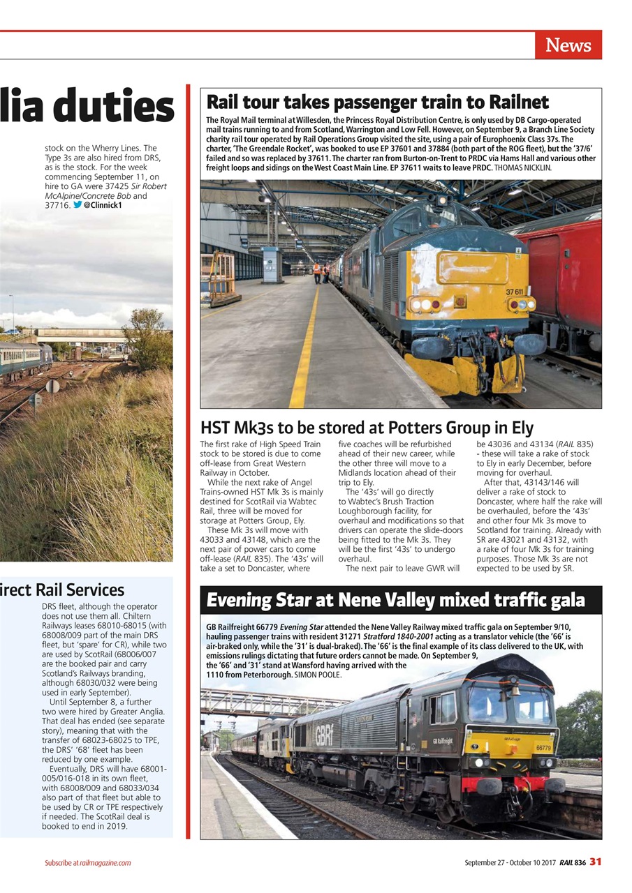 Rail Magazine - Issue 836 Back Issue Rail Magazine - Issue 836 Back Issue