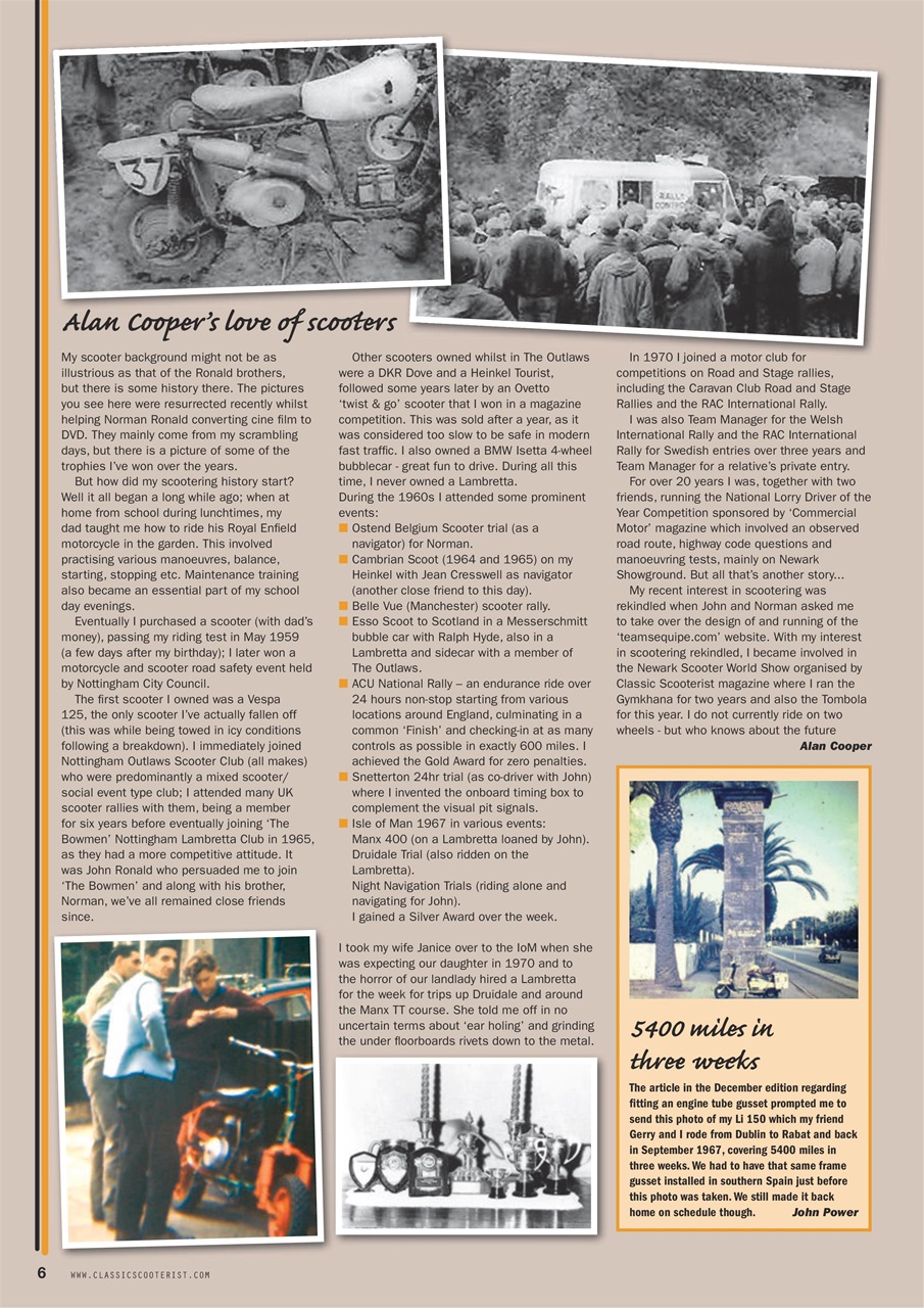 Classic Scooterist Magazine - April-May 2018 Back Issue