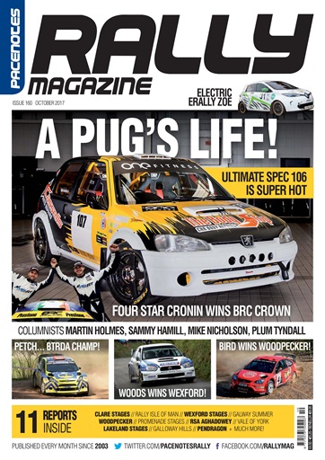 Pacenotes Rally magazine - Issue 160 - Oct 2017 Back Issue