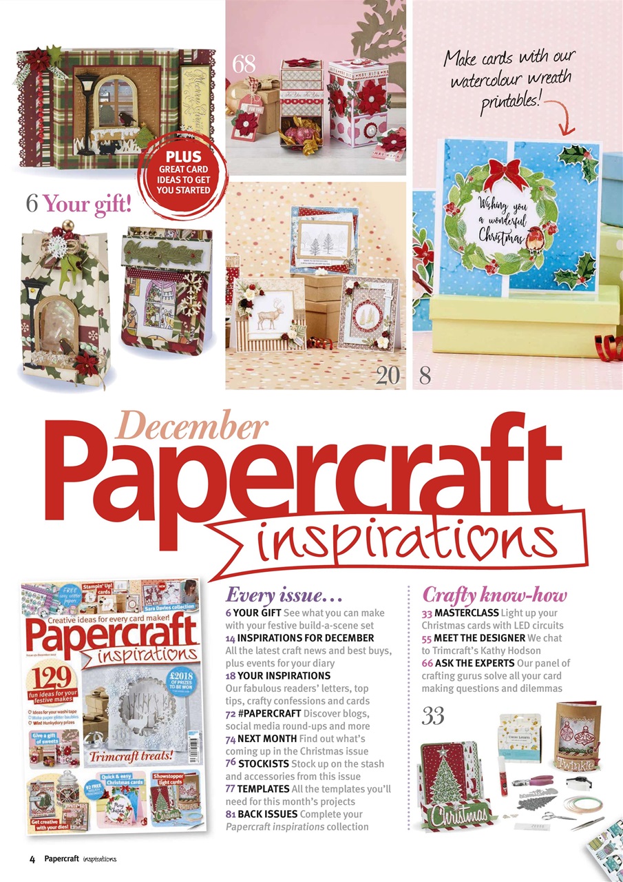 Papercraft Inspirations Magazine - December Back Issue