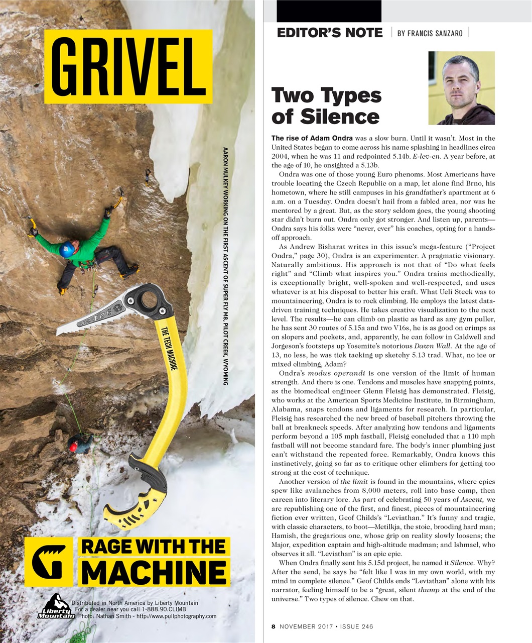 Rock and Ice Magazine - November 2017, #246 Back Issue