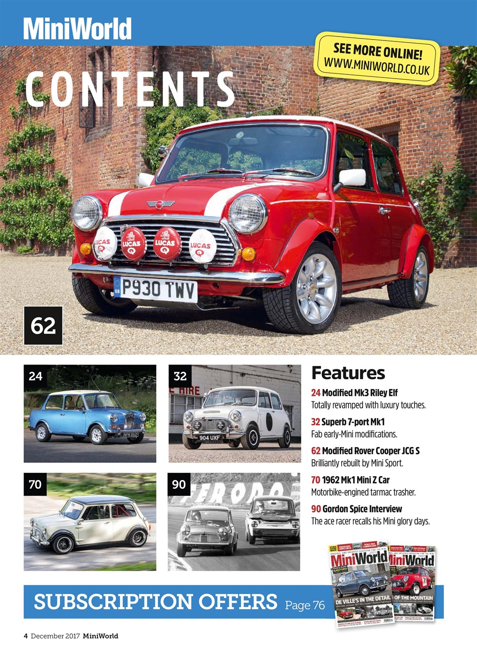 Mini World Magazine - December 2017 Back Issue