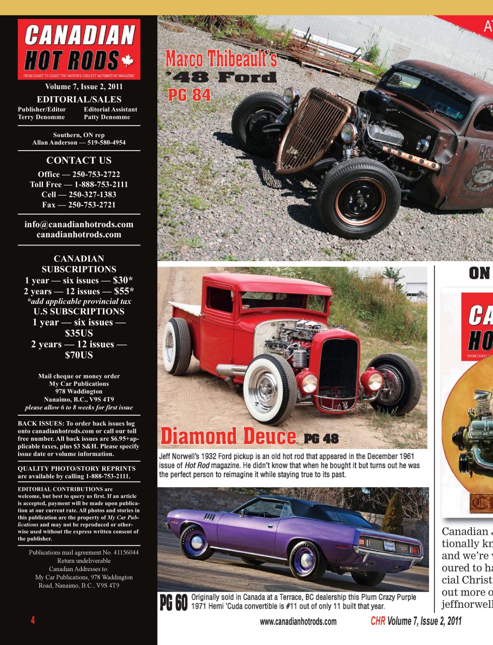 Canadian Hot Rods Magazine - Volume 7 Issue 2 Back Issue