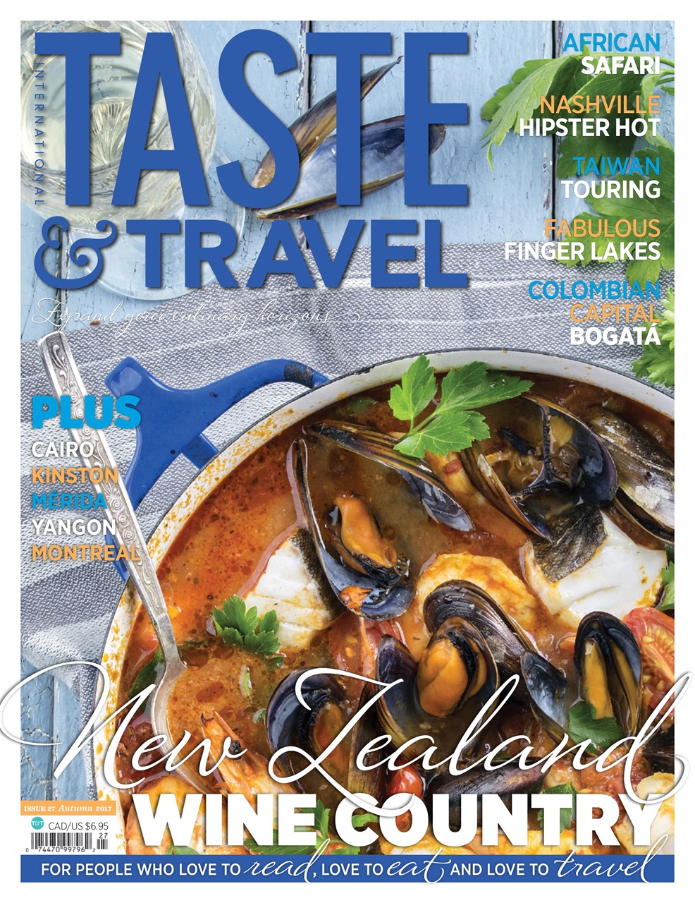 Taste & Travel International Magazine - Fall 2017 Back Issue