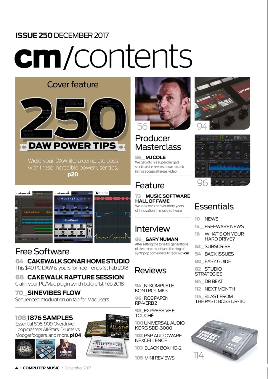 Computer Music Magazine - December 2017 Back Issue
