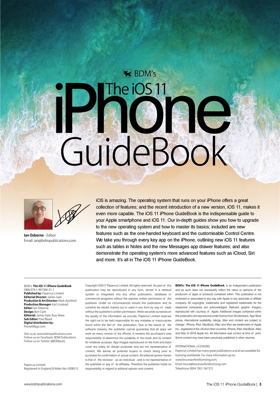 Essential Apple User Magazine - iOS 11 iPhone Guide Back Issue