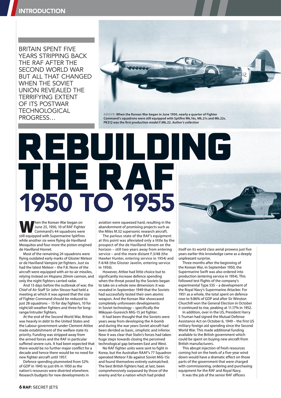 Aviation Classics Magazine - RAF: Secret Jets of Cold War Britain ...