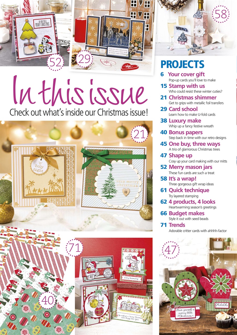 Quick Cards Made Easy Magazine - Christmas 2017 Back Issue