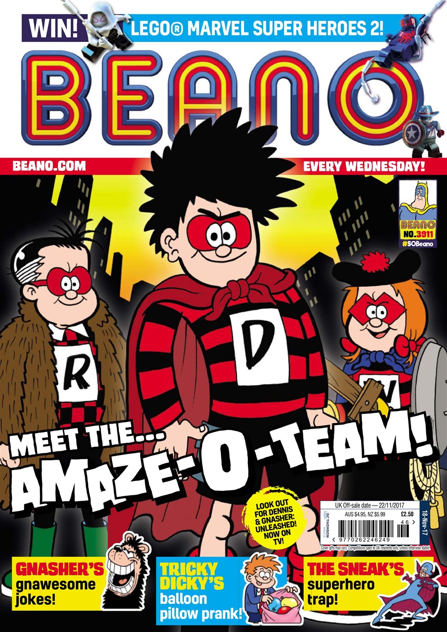 The Beano Magazine - 18th November 2017 Back Issue